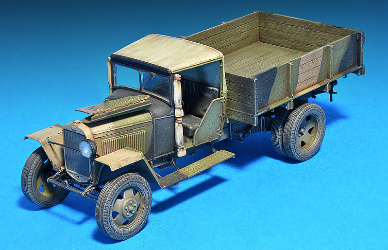 GAZ-MM Mod 1941 WWII Cargo Truck w/2 Figures -- Plastic Model Military ...