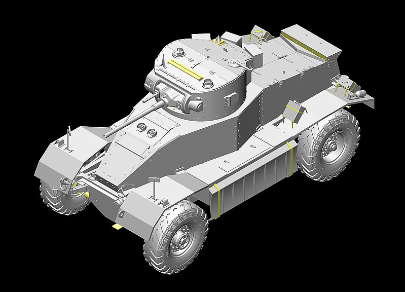 AEC MK 1 Armoured Car -- Plastic Model Armored Car Kit -- 1/35 Scale ...
