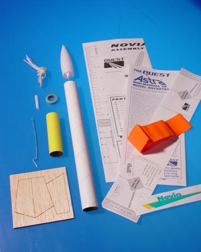 Gallery Pictures Quest Novia Model Rocket Kit Level 1 Model Rocket Kit ...