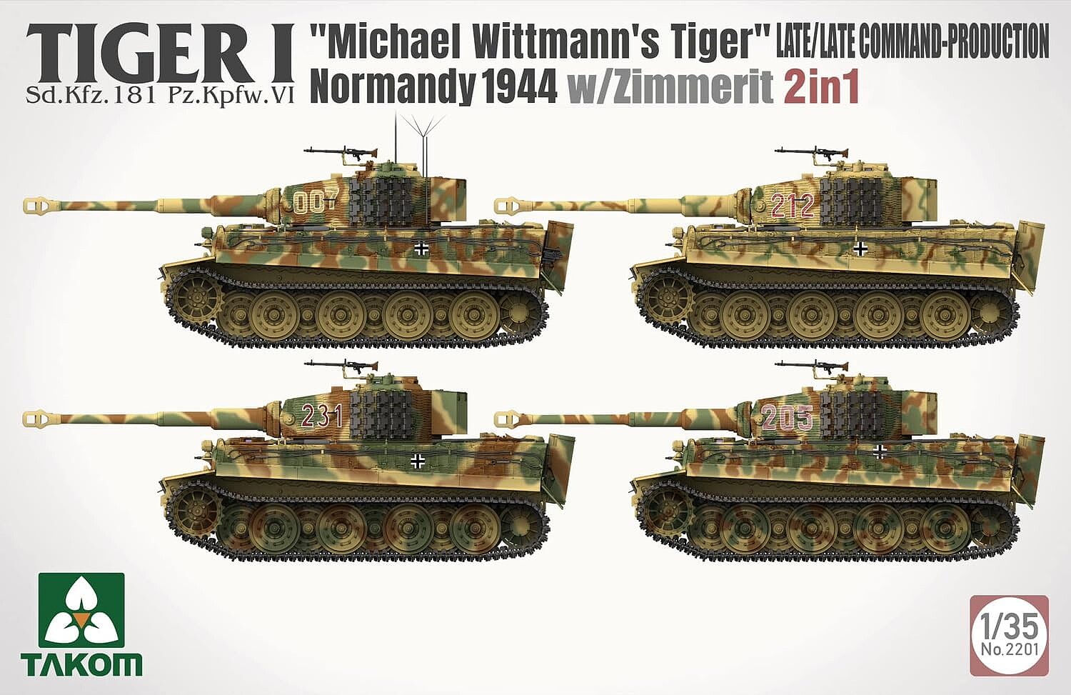 Tiger I Michael Wittmann 1944 w/fig 1-35 Pictures