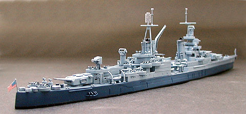 US Navy Indianapolis Cruiser Boat -- Plastic Model Military Ship Kit ...