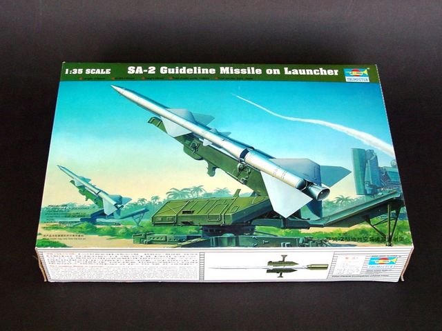 SA2 Guideline Missile w/Launcher Cabin -- Plastic Model Military Rocket ...