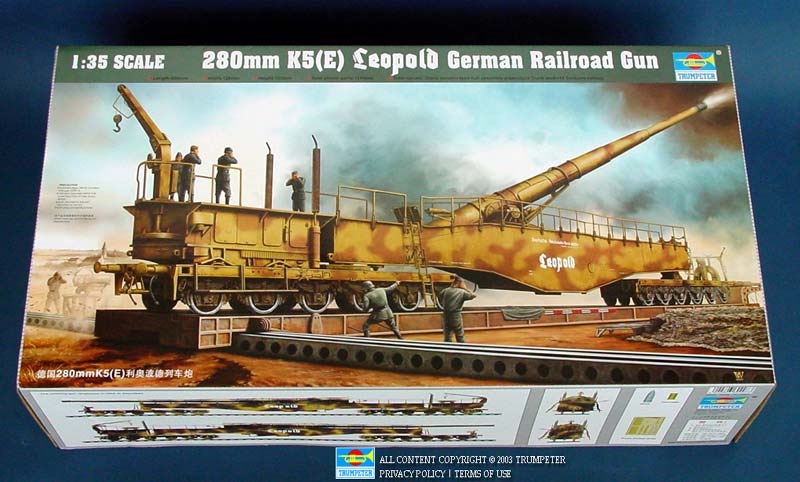 German Railway Gun K5(E) Leopold -- Plastic Model Military Weapon -- 1/ ...