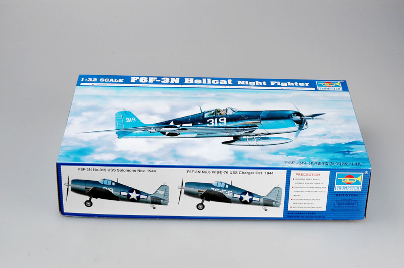 F6F-3N HELLCAT NIGHT FIGHTER -- Plastic Model Airplane Kit -- 1/32 ...