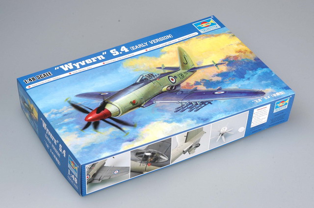 Wyvern S4 Early Version British Fighter -- Plastic Model Airplane Kit ...