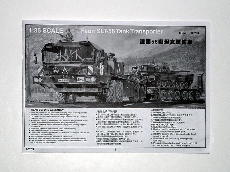 German Faun Elefant SLT56 Tank Transport -- Plastic Model Military ...