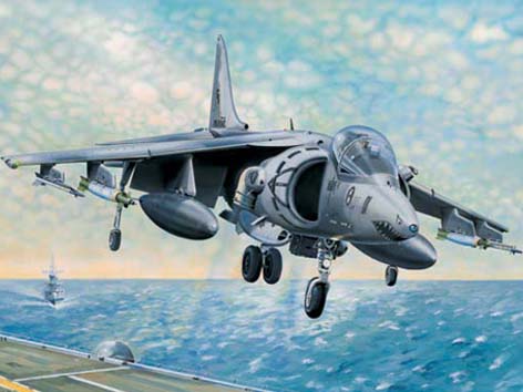 AV8B Harrier II Early Version Attack Aircraft -- Plastic Model Airplane ...