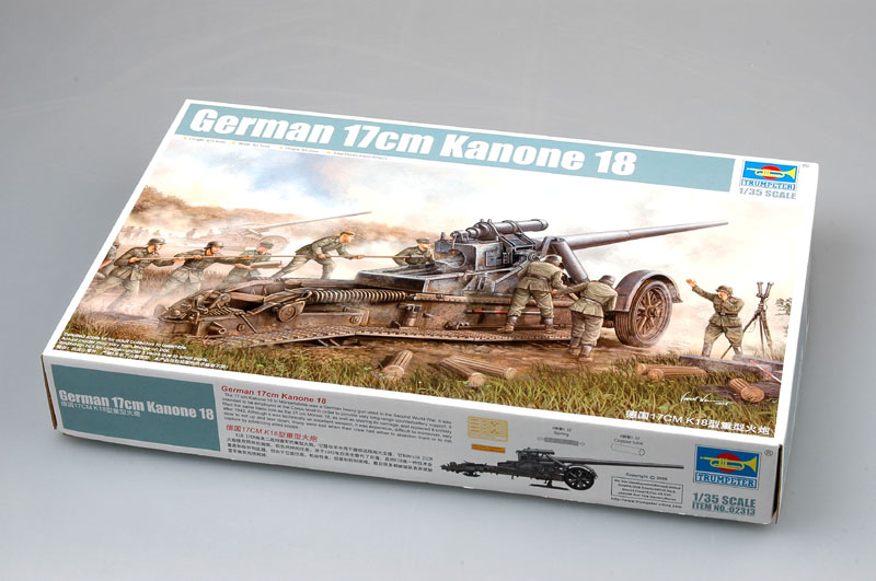 German 17cm s.K 18 Heavy Artillery Gun -- Plastic Model Military ...