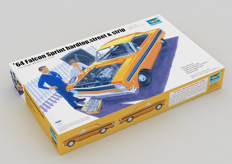 Gallery Pictures Trumpeter '64 Ford Falcon Sprint Hardtop Plastic Model ...