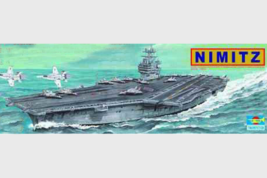 USS Nimitz CVN-68 Aircraft Carrier -- Plastic Model Military Ship Kit ...