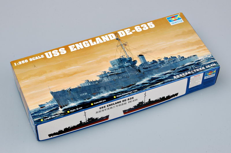 USS England DE635 Buckley Class Destroyer -- Plastic Model Military ...