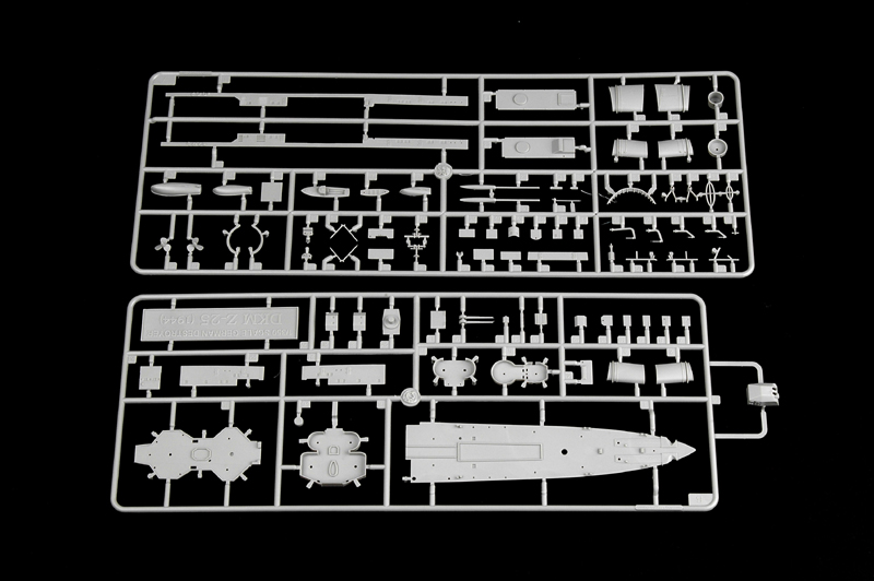 German Zerstorer Z25 Destroyer 1944 -- Plastic Model Military Ship -- 1 ...