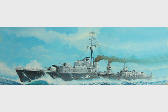 Gallery Pictures Trumpeter HMS Zulu (G18) British Tribal Class ...