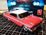 AMT 1958 Plymouth Christine Car (Red) Plastic Model Car Kit 1/25 Scale #801