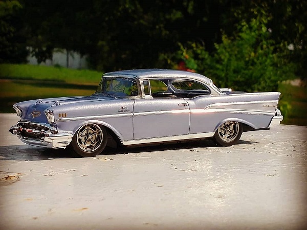 1957 Chevy Bel Air -- Snap Tite Plastic Model Car Kit -- 1/25 Scale ...