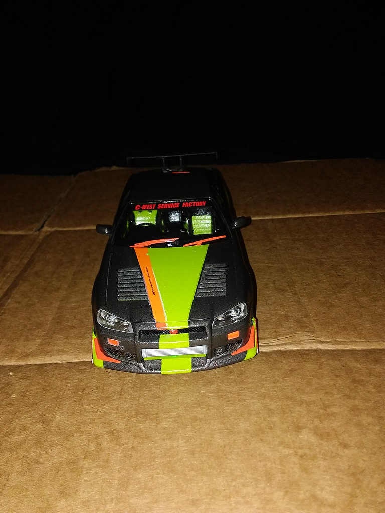 Nissan Skyline GT-R V-Spec II Sportscar -- Plastic Model Car Kit -- 1/ ...