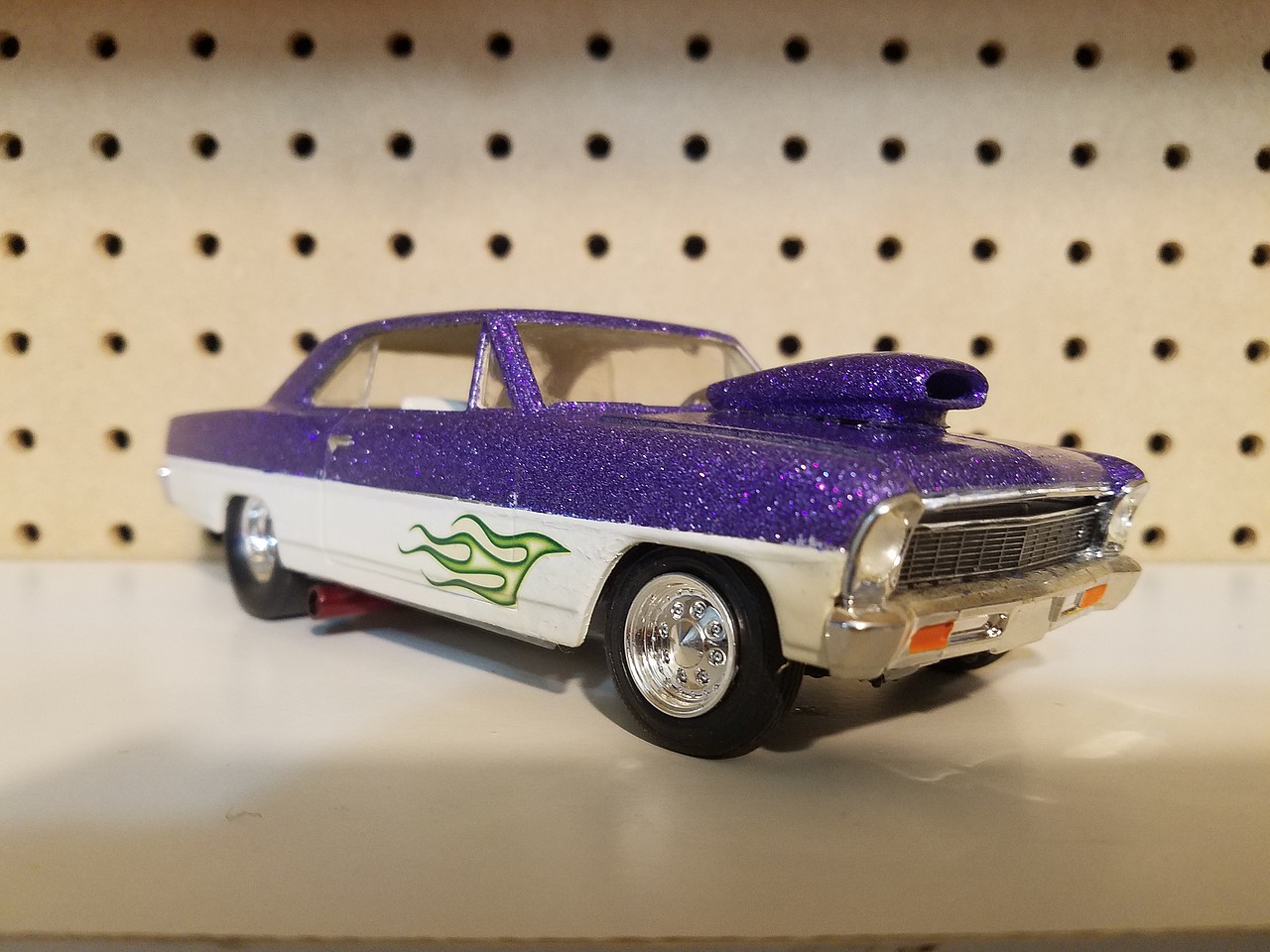 1966 Chevy Nova Pro Street -- Plastic Model Car Kit -- 1/25 Scale ...