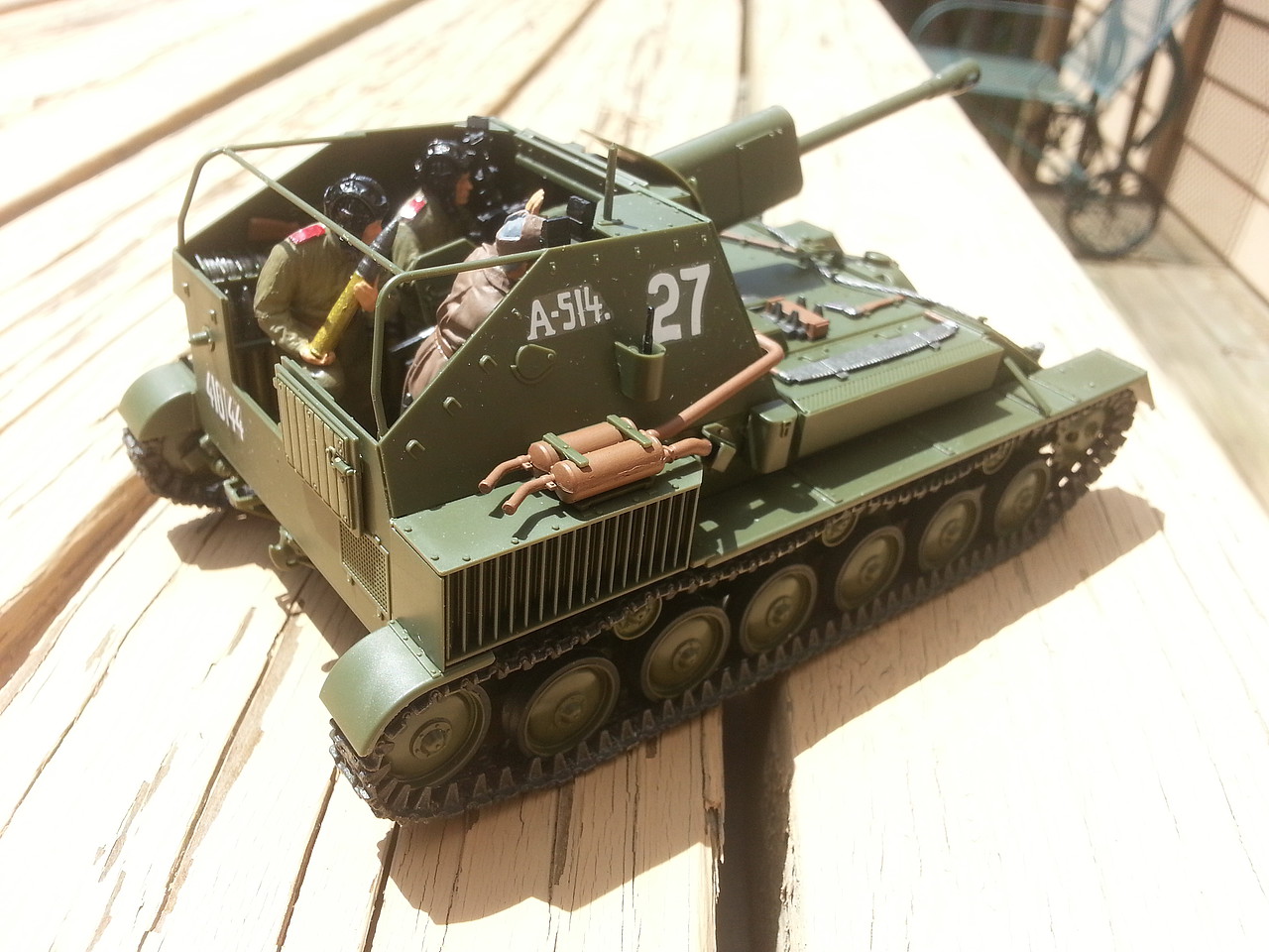 Gallery Pictures Tamiya Russian Self-Propelled Gun SU-76M Plastic Model Military Vehicle Kit 1/ ...