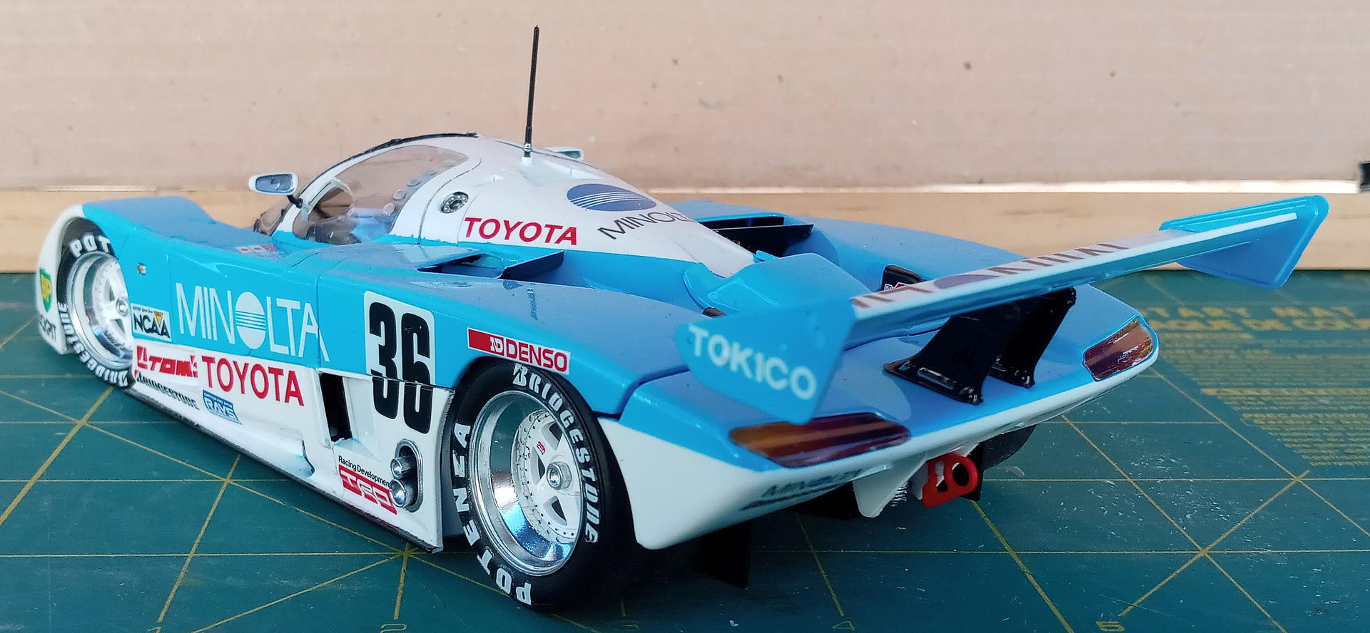 Toyota 88C-V Minolta Racecar GP -- Plastic Model Car Kit -- 1/24 Scale ...