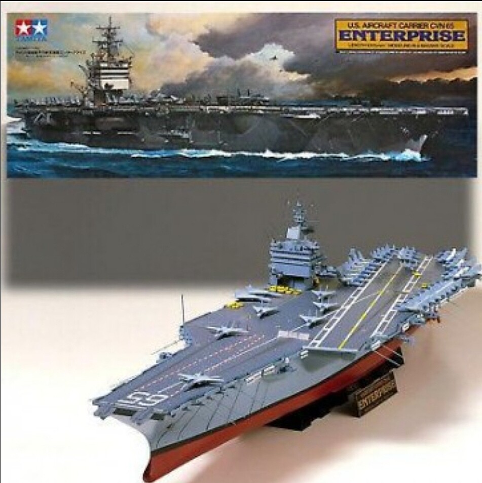USS Enterprise Carrier Boat -- Plastic Model Military Ship Kit -- 1/350 ...
