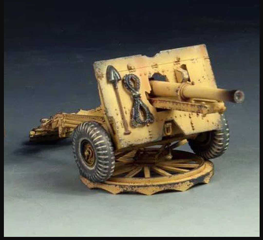 British 25 Pounder Gun/Quad -- Plastic Model Military Vehicle Kit -- 1/ ...