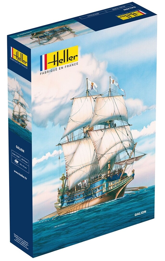 Spanish Galleon Sailing Ship -- Plastic Model Sailing Ship Kit -- 1/200 ...