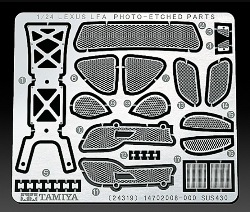 Lexus LFA Full View Sportscar -- Plastic Model Car Kit -- 1/24 Scale ...