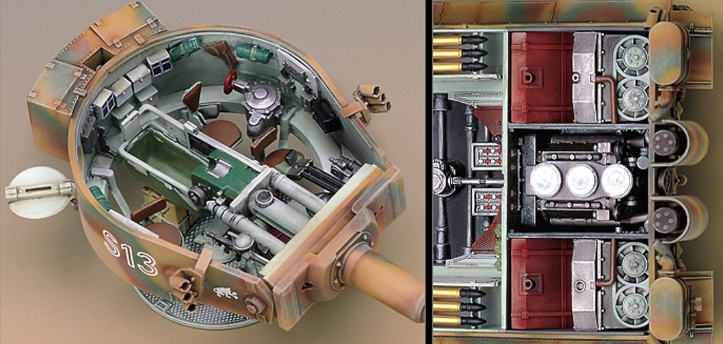 WWII Tiger I Tank w/Interior -- Plastic Model Military Vehicle Kit -- 1 ...