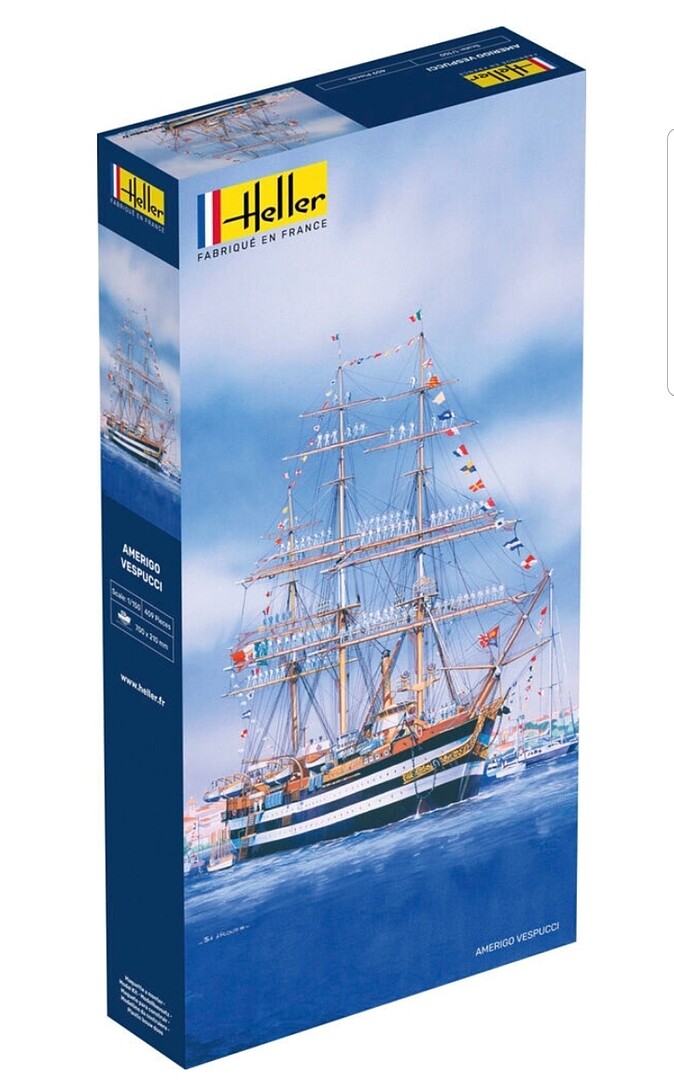 Amerigo Vespucci Sailing Ship -- Plastic Model Sailing Ship Kit -- 1/ ...