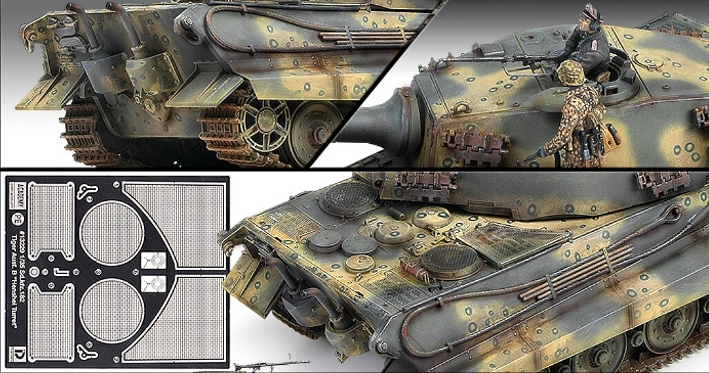 German King Tiger Last Production -- Plastic Model Military Vehicle Kit ...