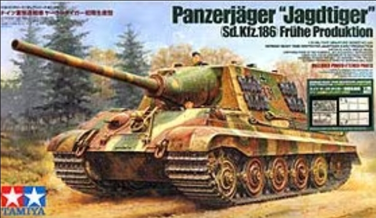 German JagdTiger Tank Destroyer -- Plastic Model Military Vehicle Kit ...