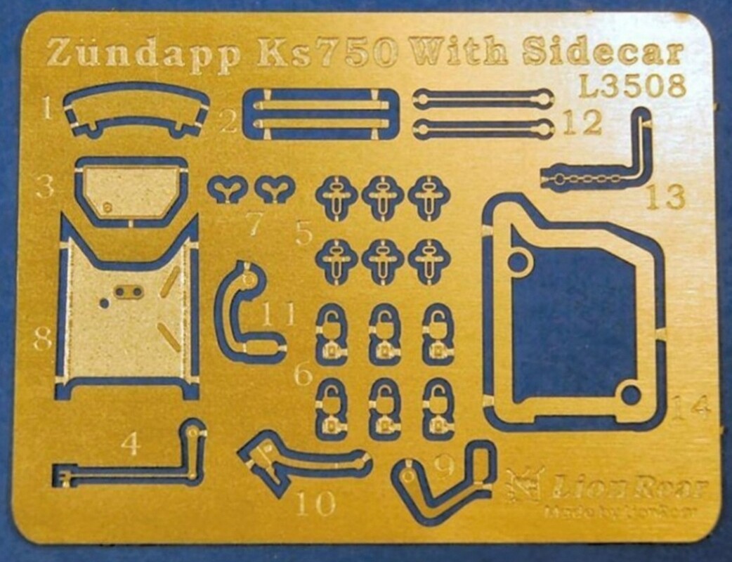 WWII German Zundapp KS750 Motorcycle/Sidecar -- Plastic Model ...