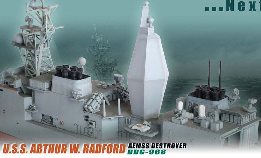 USS Arthur W Radford AEMSS Destroyer DDG968 -- Plastic Model Ship Kit ...