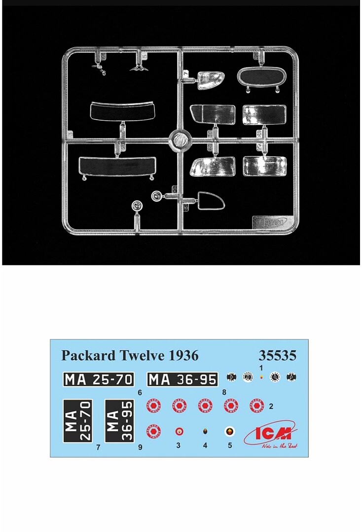 WWII Packard Twelve Mod 1936 Soviet Leader Car -- Plastic Model Staff ...