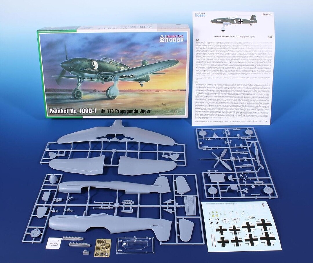 Heinkel He100D1 German Night Fighter -- Plastic Model Airplane Kit -- 1 ...
