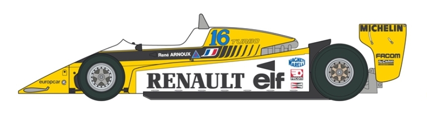 Renault RE20 Turbo Formula 1 Race Car Pictures