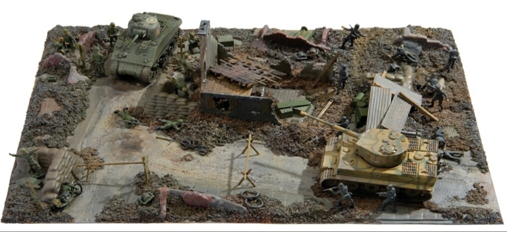Battle Front Diorama Gift Set -- Plastic Model Military Diorama Kit ...