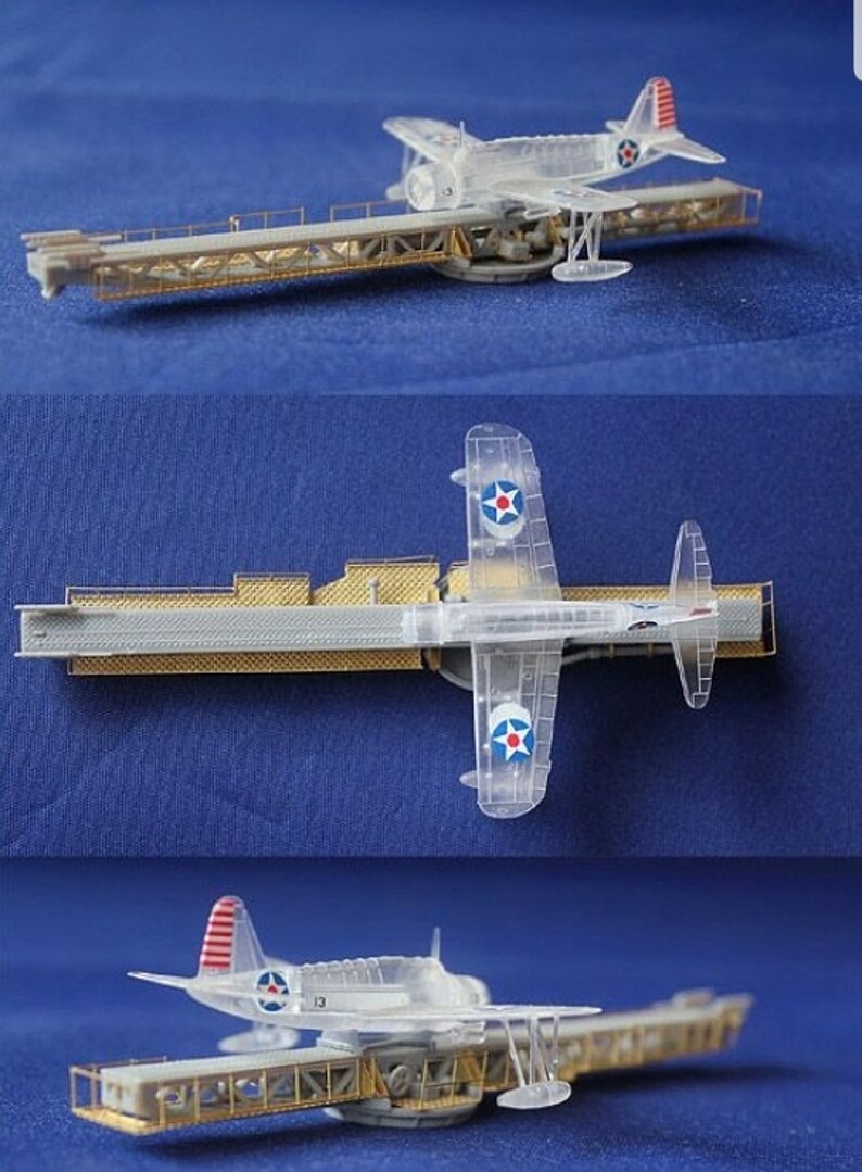 OS2U Kingfisher with Launcher -- Plastic Model Military Aircraft Kit ...