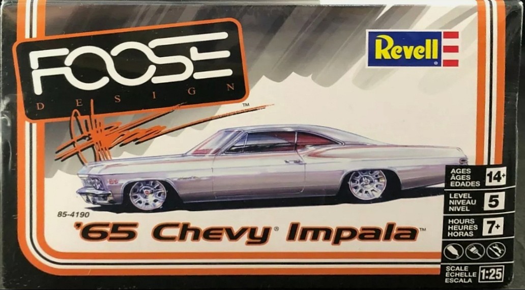 1965 Chevy Impala -- Plastic Model Car Kit -- 1/25 Scale -- #85-4190 ...