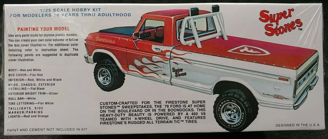 '78 FORD PICKUP 1-25 -- Plastic Model Truck Kit -- #858 pictures by no ...
