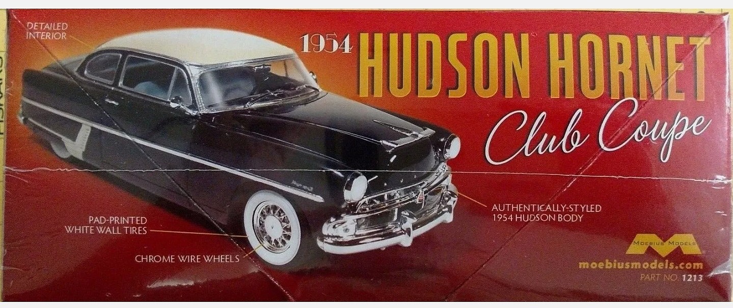 1954 Hudson Hornet Coupe -- Plastic Model Car Kit -- 1/25 Scale ...