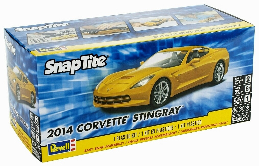 2014 Corvette Stingray -- Snap Tite Plastic Model Vehicle Kit -- 1/25 ...