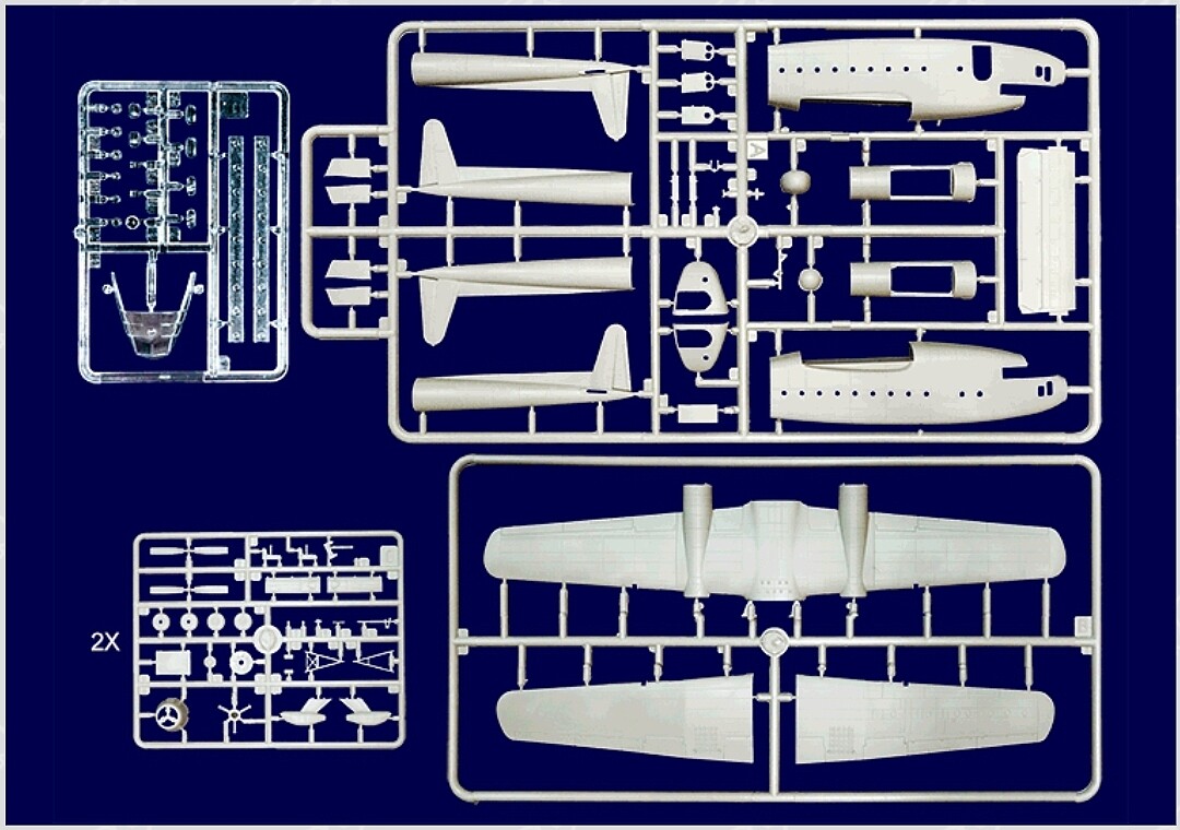 C-119C Flying Boxcar -- Plastic Model Airplane Kit -- 1/144 Scale -- # ...