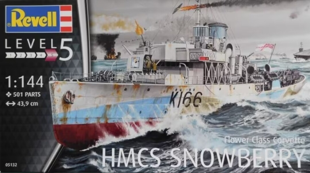 Flower Class Corvette (Early) -- Plastic Model Military Ship Kit -- 1/ ...