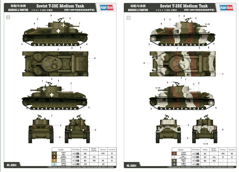 Soviet T-28E Medium Tank -- Plastic Model Military Vehicle -- 1/35 ...