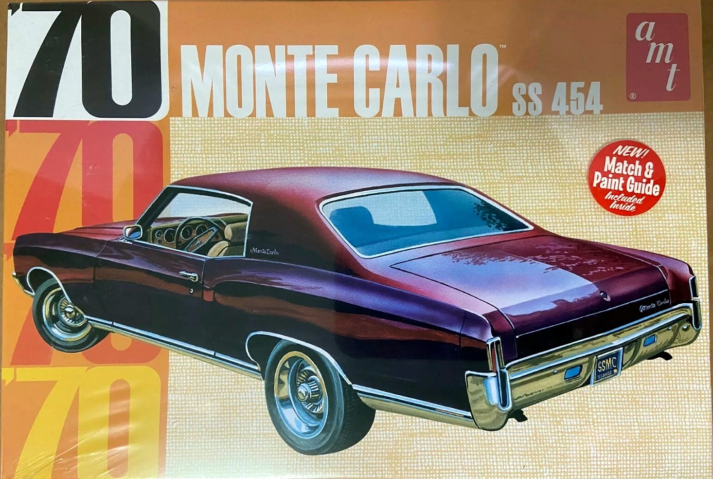 1970 Chevy Monte Carlo -- Plastic Model Car Kit -- 1/25 Scale -- #928 ...