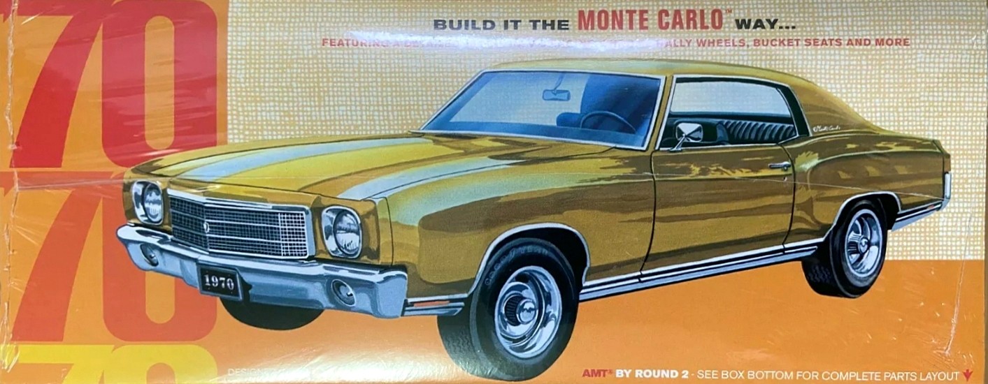 1970 Chevy Monte Carlo -- Plastic Model Car Kit -- 1/25 Scale -- #928 ...