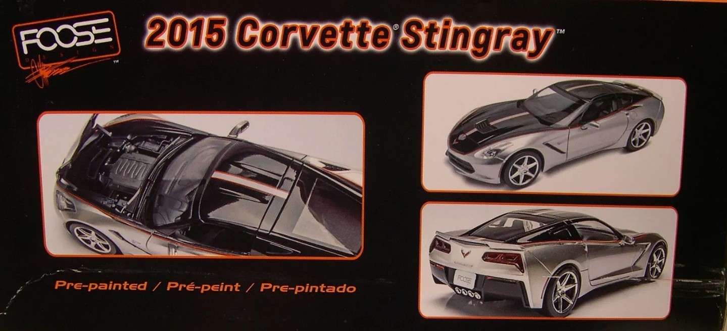 Foose Corvette Stingray -- Plastic Model Car Kit -- 1/25 Scale ...
