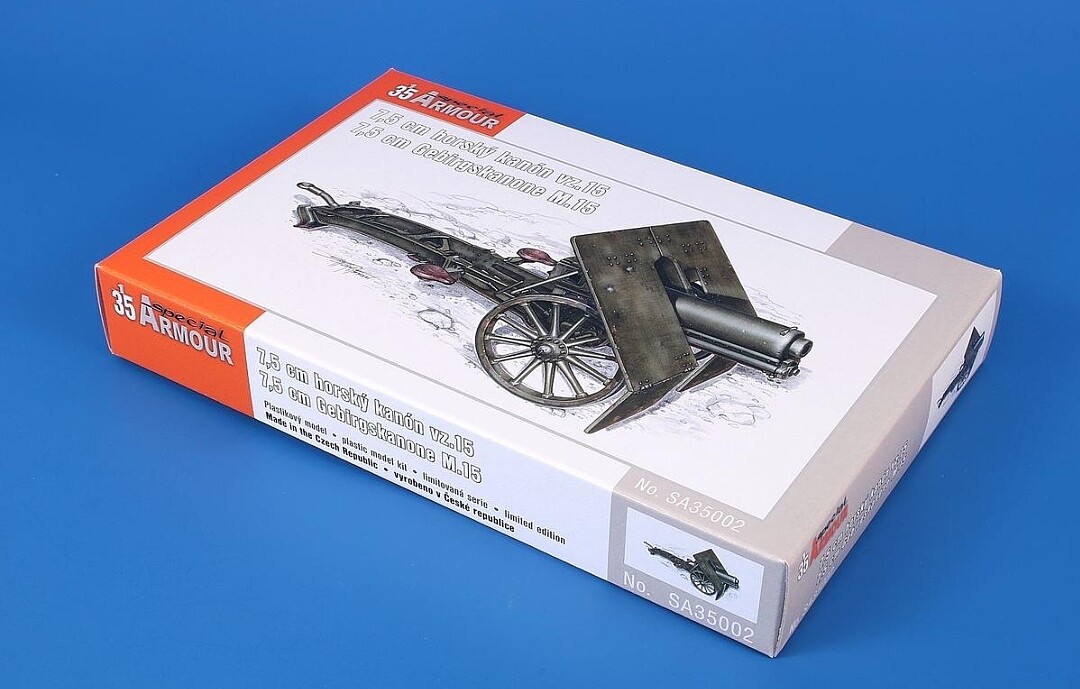 7,5cm M15 Mountain Gun (New Tool) -- Plastic Model Military Vehicle ...