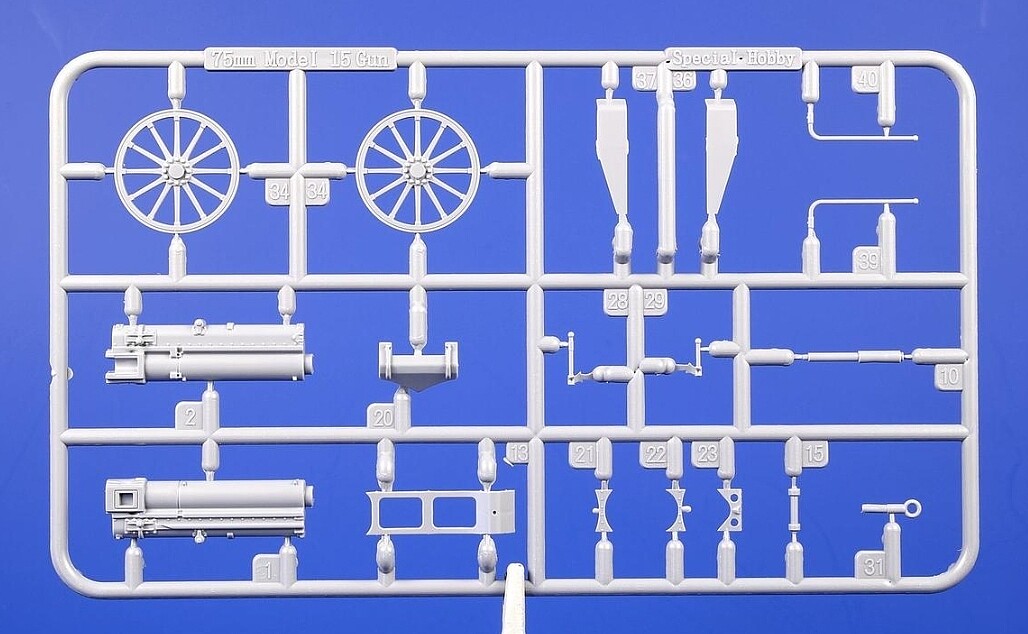 7,5cm M15 Mountain Gun (New Tool) -- Plastic Model Military Vehicle ...